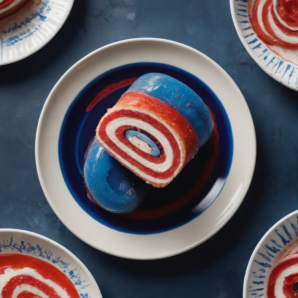 Creating the Red White and Blue Jelly Roll Dessert