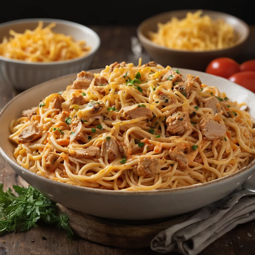 Delicious Chicken Spaghetti with Velveeta Cheese Recipe