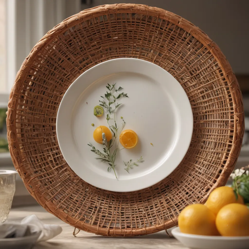 Exploring Wicker Plate Holders from Dollar Tree